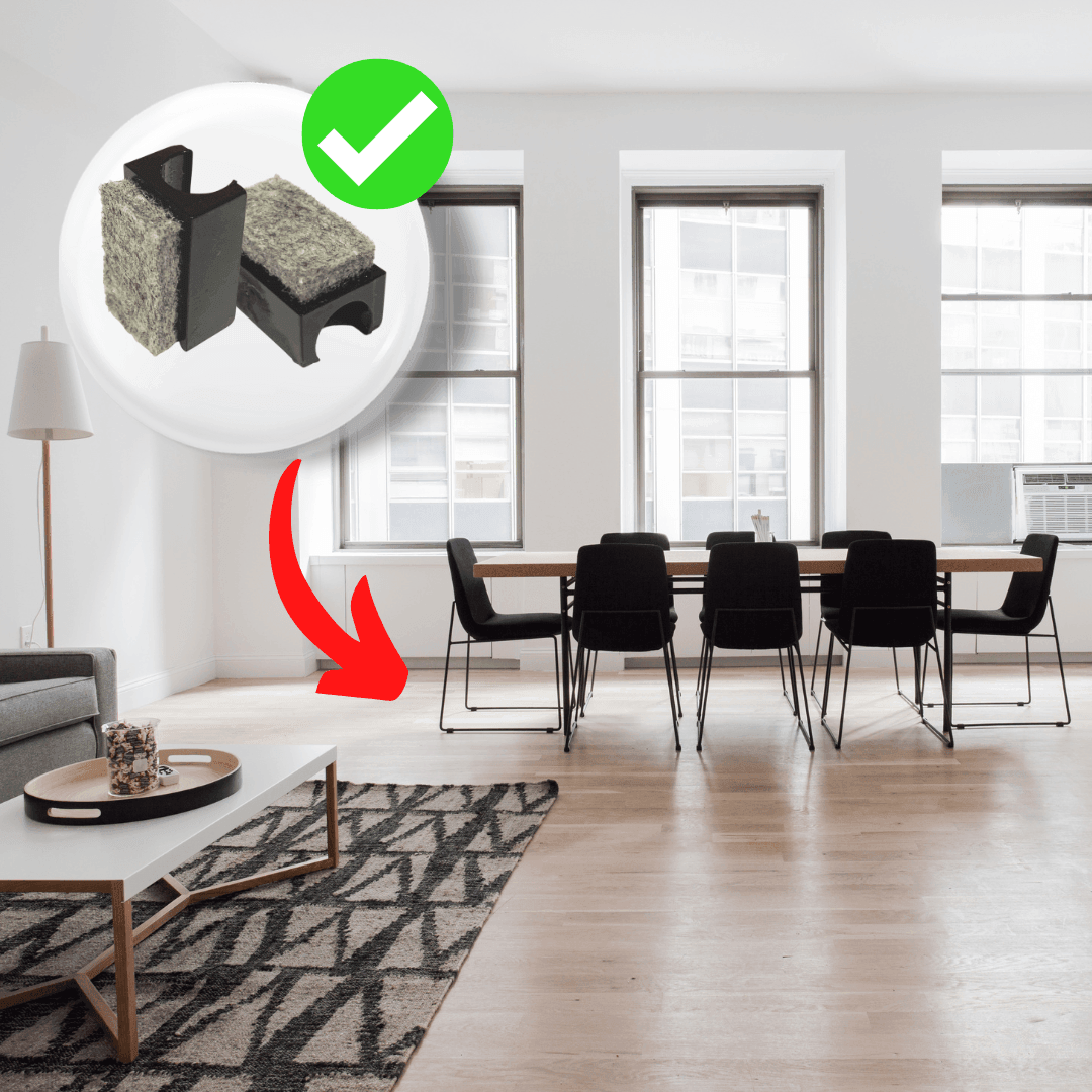 11-13mm Heavy Duty Compressed Infused Felt Sled | Chair Tips Australia