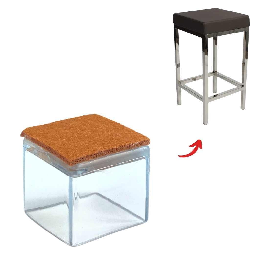 NEW Hybrid Silicone Square Felt Tips | Chair Tips Australia